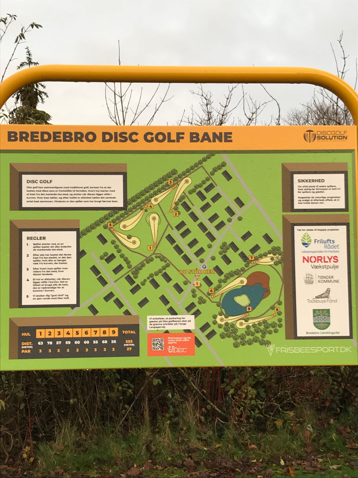 Bredebro Disc Golf Bane | udinaturen.dk